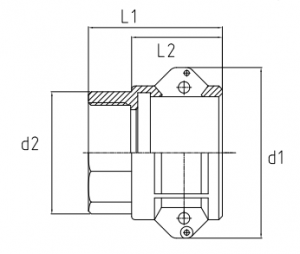 PP camlock fitting Type D - Union